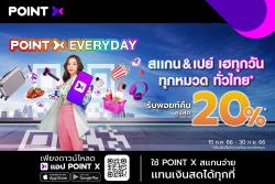 "PointX" จัดหนัก ส่งแคมเปญ "PointX Everyday" สแกน & เปย์ เฮทุกวัน ทุกหมวด ทั่วไทย รับพอยท์คืนสูง ...