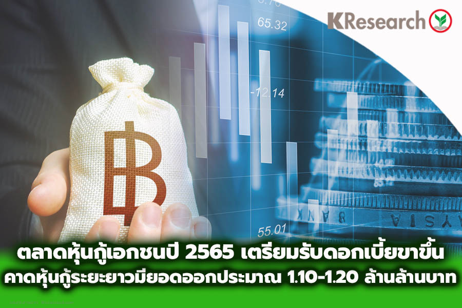 ศูนย์วิจัยกสิกรไทยวิเคราะห์ ตลาดหุ้นกู้เอกชนปี 2565 เติบโตเตรียมรับ