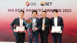 หลักทรัพย์บัวหลวง คว้า 6 รางวัล จากเวที IAA Best Analyst Awards 2023